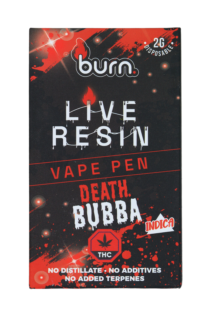 Buy Burn - 2 Gram Disposable Live Resin Vape | Happy Clouds