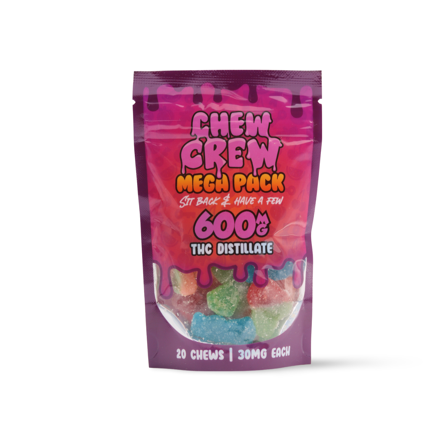 Buy Chew Crew - 30mg Mega Pack Gummies (600mg THC) | Cannabis Dispensary
